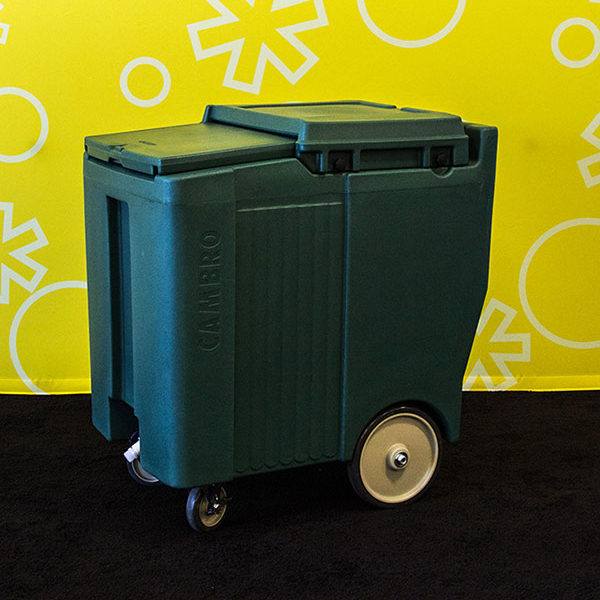 Insulated Ice Caddy – Green / 175 LB. Capacity (Cambro) | Bill's Lemonade